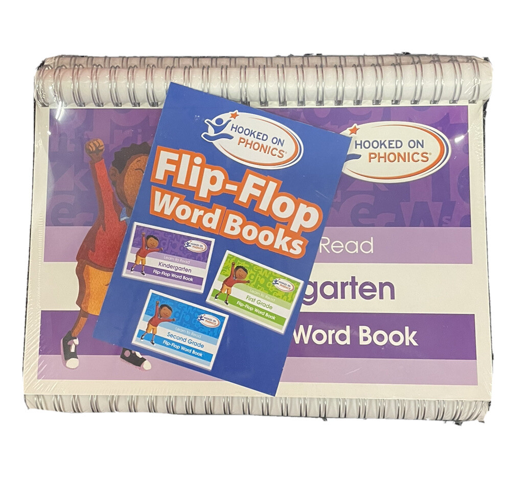 Sealed Set Of Hooked On Phonics Flip Flop Word Books Kindergarten First ...