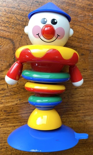 Tolo Toys Wobbly Clown, suction base highchair baby colourful click ...