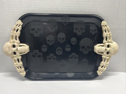 Skeleton Halloween Party Serving Tray Plastic 17”x 10” | eBay