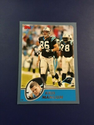 2003 Topps # 232 KRIS MANGUM Carolina Panthers Set Break Sharp | eBay