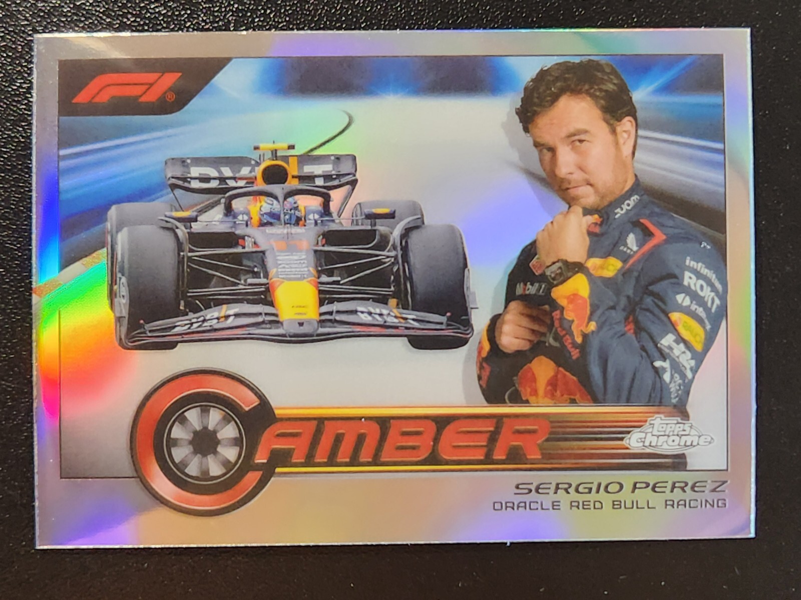 SERGIO PEREZ SP 2023 Topps Chrome F1 Formula 1 CAMBER RED BULL ORACLE ...
