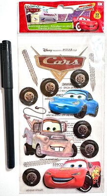 Cars Disney Stickers Embellishment Scrapbooking Card | eBay