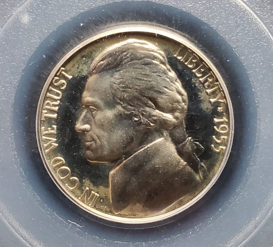 1955 5c Jefferson Nickel PCGS PR67CAM- PCGS Green Label Holder | eBay