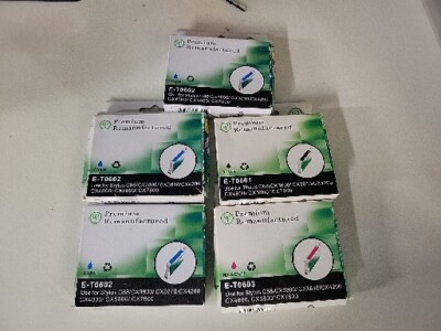 Compatible Epson T0602, T0601, & T0603 Cyan Ink Cartridge, Lot Of 5. | eBay