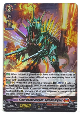 Bushiroad Cardfight Vanguard Steel Baron Dragon, Spinomarquis D-PR ...