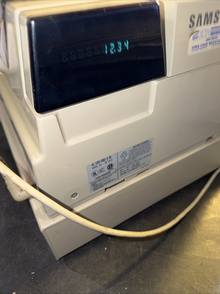 Samsung ER-4915 Electronic Cash Register with 2 Sets Of Register Keys ...