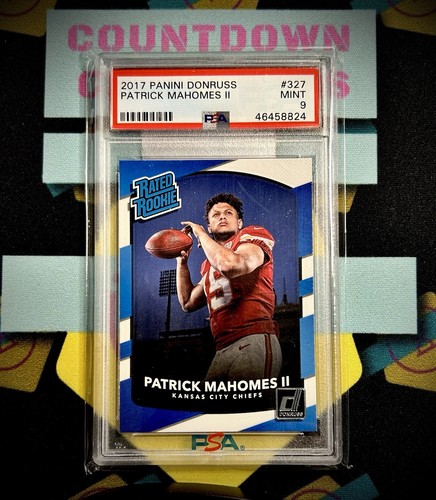 2017 Panini Donruss #327 Patrick Mahomes Rated Rookie RC PSA 9 | eBay