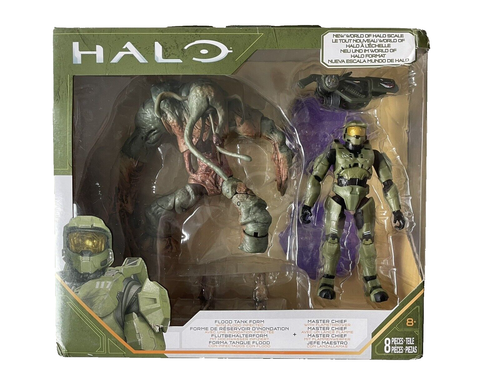 Jazwares World of Halo 2 Pack Flood Tank Form & Master Chief Series 5 ...