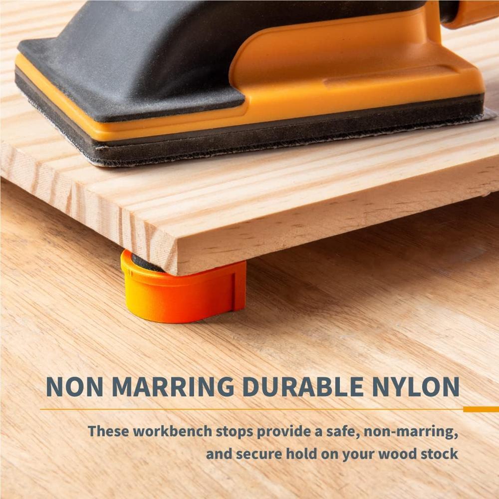 Deluxe Bench Dog | 4 Pack | Non Marring Durable Nylon| with Grommet ...