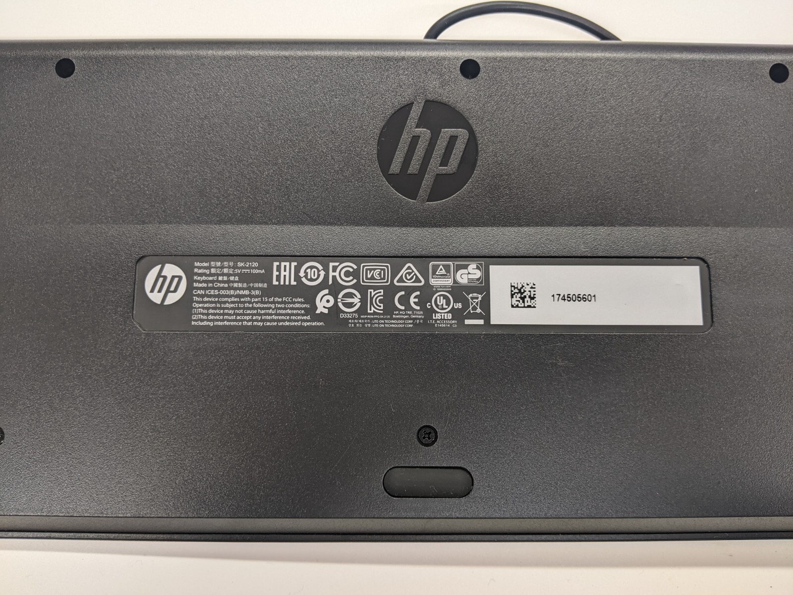 Genuine Hp slim keyboard SK2120 | eBay UK