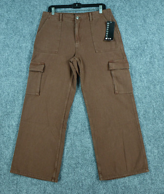 Broadway 38 Cargo Pants Women's Size 6 Wide Leg Baggy Relaxed Straight ...