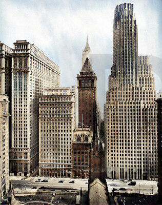 1931 New York Irving Trust Building 1 Wall Street 14 x 11" Photo Print ...
