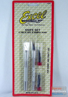 EXL19062 Excel Basic Knife Set with K1, K2 Handles & 10 Blades #19062 ...