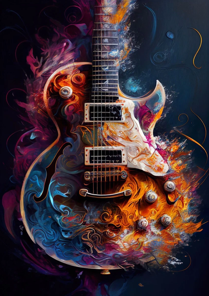 Abstract Guitar Wallpaper