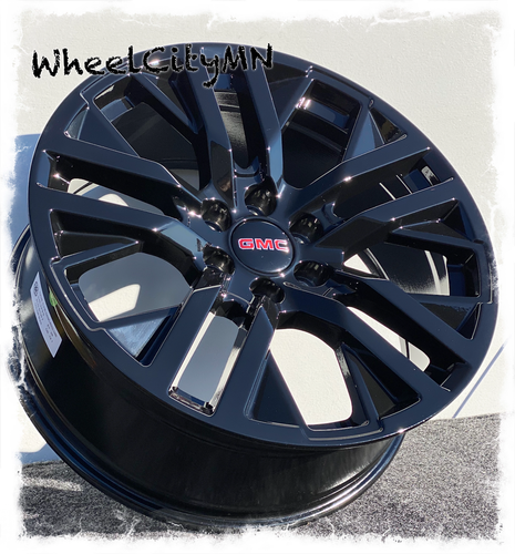 20" gloss black 2019 2020 2021 GMC Yukon Denali Sierra 1500 replica ...