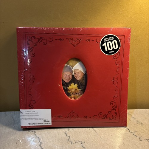 Recollections Scrapbook Mega Album 12 "x 12" 100 Pages Red Top Loading ...