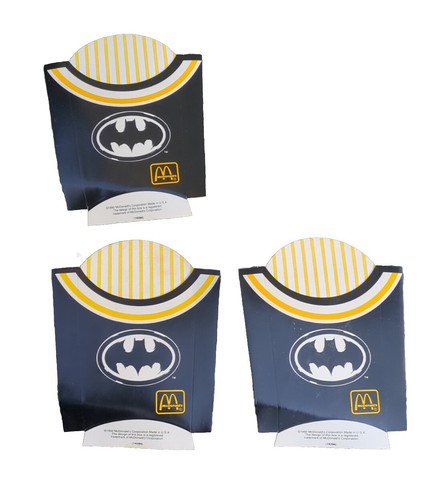 McDonald's 1992 BATMAN French Fry Boxes ( CATWOMAN, PENGUIN) | eBay