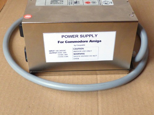 High Power Amiga 500 600 1200 Power Supply 5V 25A 200-240V Thick Wire ...