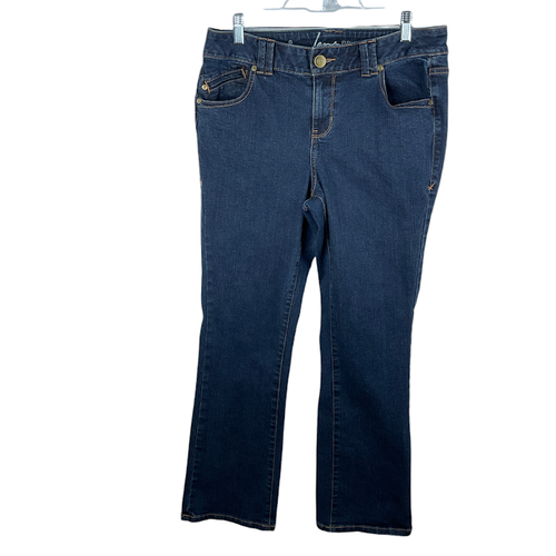 Lane Bryant Womens Jeans Size 14P Straight Fit Slim Bootcut Genius Fit ...