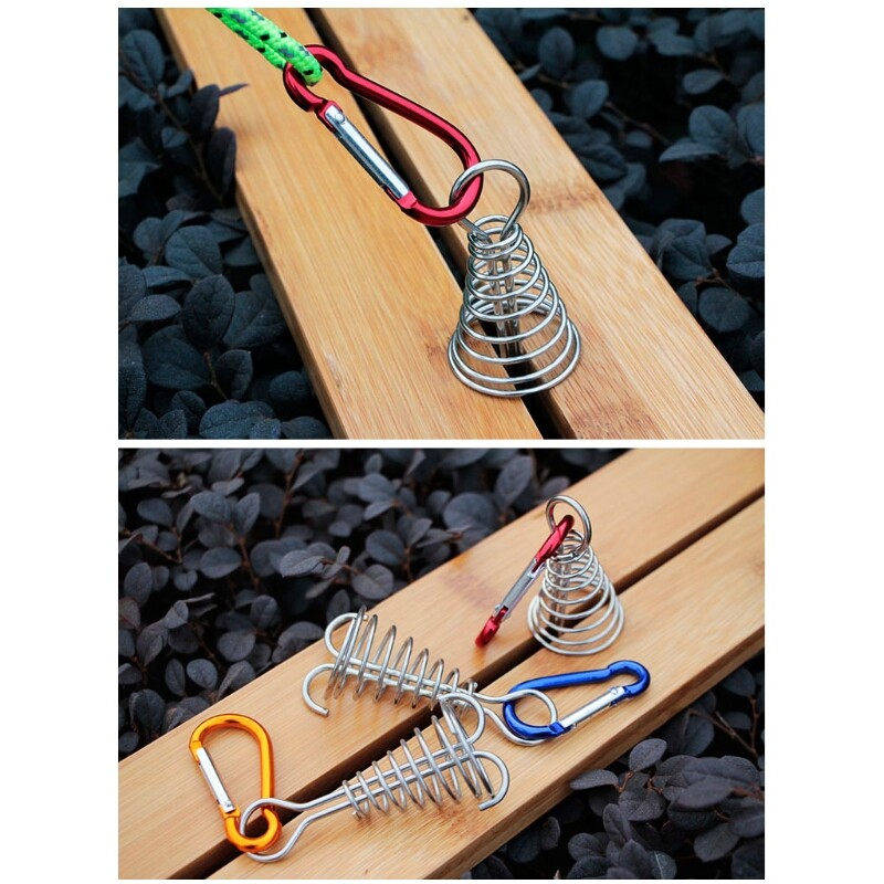 10Pcs Spring Octopus Deck Peg with Carabiner Hooks Pegs Deck Pegs | eBay