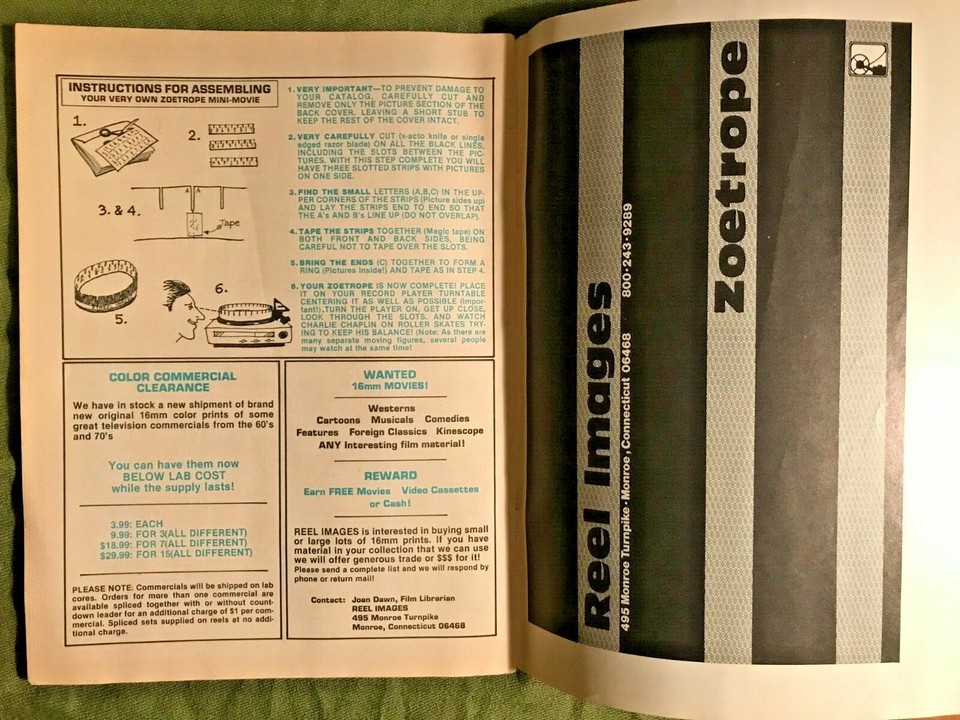 Vintage REEL IMAGES 1982 Home Movie catalog S/8&16mm Do It Yourself ...