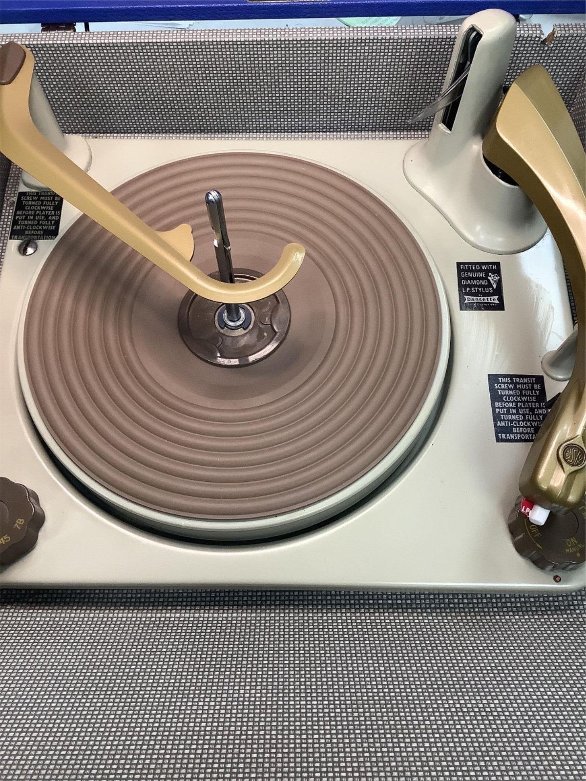 BSR UA8 Turntable Platter Mat BRAND NEW Dansette, Pye, Fidelity, Bush ...