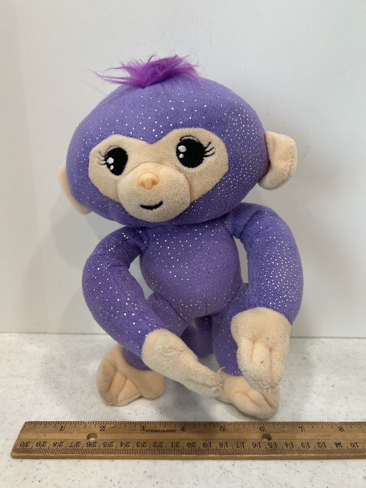 Fingerlings Monkey Purple Sparkle Plush Stuffed 9" Posable Toy Doll | eBay