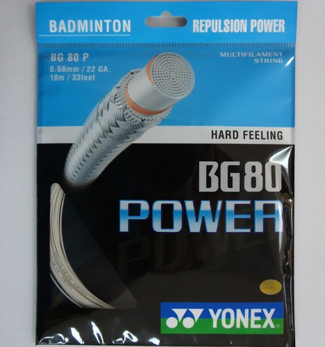 5 pkts YONEX Badminton String BG80 Power, BG 80P, White Colour | eBay