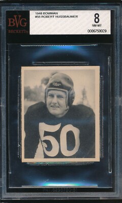 1948 Bowman #58 Robert Nussbaumer BGS 8 NM to MINT | eBay