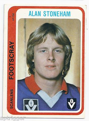 1979 Scanlens (7) Alan STONEHAM Footscray "" | eBay Australia