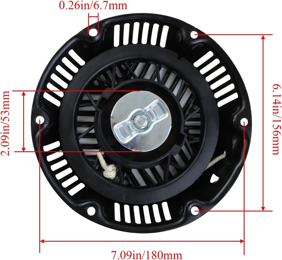 Recoil Starter 591781 for Briggs and Stratton Pull Start Assembly 306cc ...