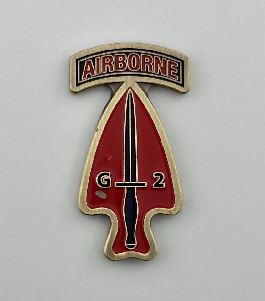 RARE USASOC Airborne Command CSM & Colonel Arrowhead Challenge Coin ...
