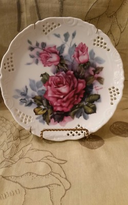 Lyn Moser Collectable Plate Beauty In Bloom Classic Roses | eBay