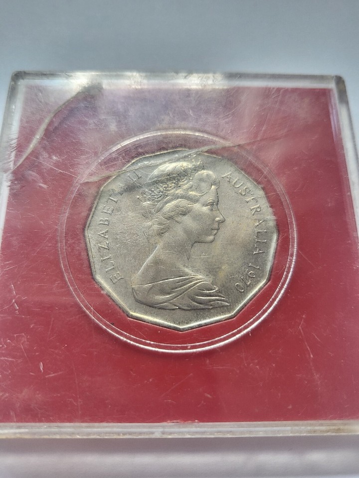 1970 Australia Capt. James Cook Botany Bay 1770 50 Cent Commemorative ...
