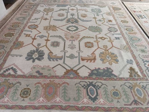 Muted Oushak Area Rugs – Hand-Knotted Carpets in 8x10, 9x12, and 10x14 ...