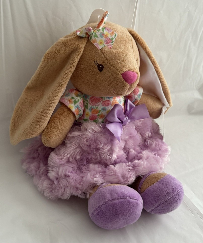 Rashti & Rashti Stuffed Animal Bunny Doll Floral Purple Toy | eBay
