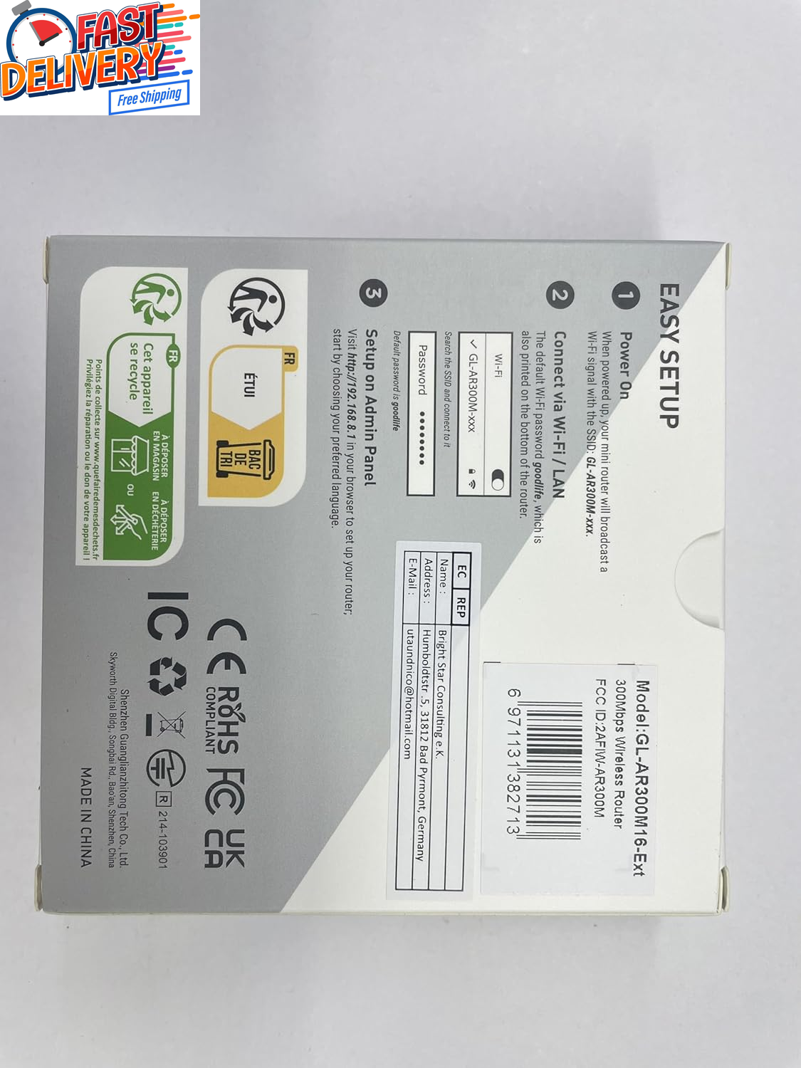 Gl-Ar300M16-Ext Mini Travel Router, Openwrt Pre-Installed, Repeater ...