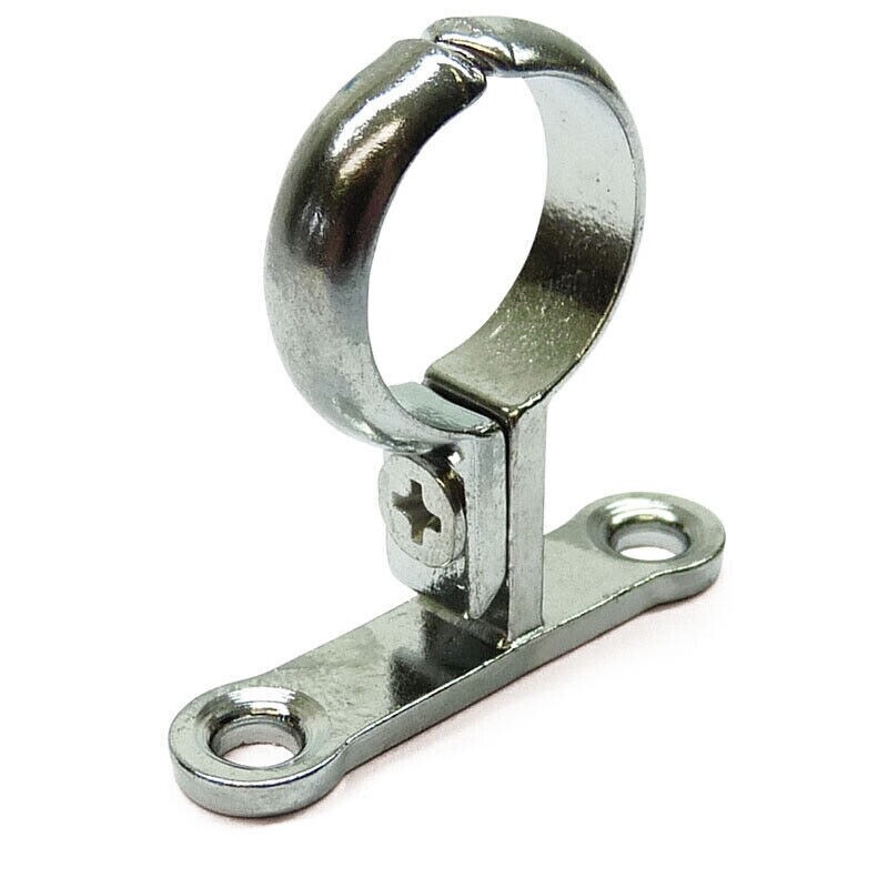 15mm/22mm/28mm/76 School Board clips Chrome/Brass Screw On Bracket Pipe ...