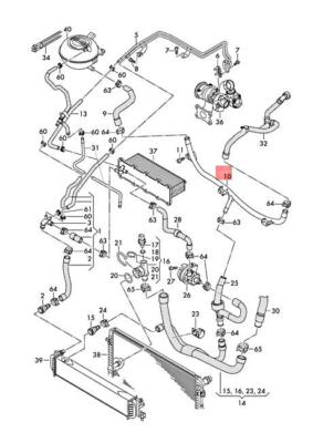 NEW VW AUDI SKODA SEAT BEETLE CABRIO CABRIOLET COOLANT PIPE 04E121070AD ...