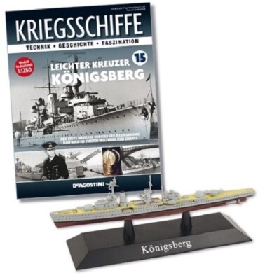DeAgostini 1:1250 German Konigsberg Class Light Cruiser Konigsberg ...