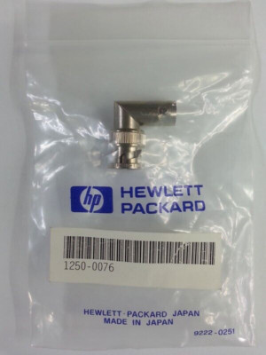 HP 1250-0076 BNC-M to BNC-F Right-Angle Adapter New Agilent Keysight | eBay