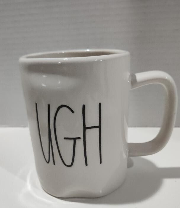 Rae Dunn UGH White Oversize Ceramic Coffee Mug Artisan Collection by ...