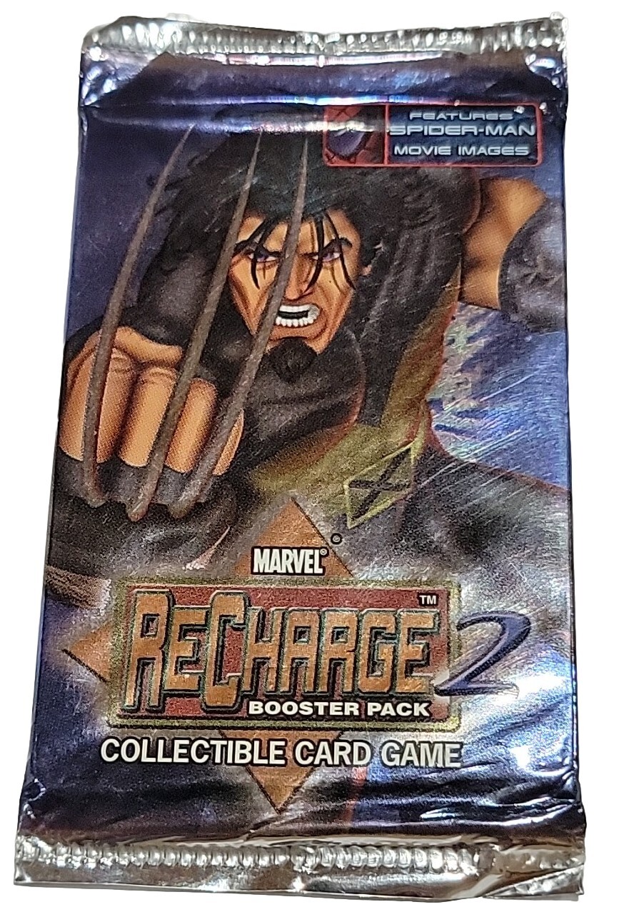 Marvel Recharge 2 Booster Pack - 2002 Collectable Card Game - sealed ...