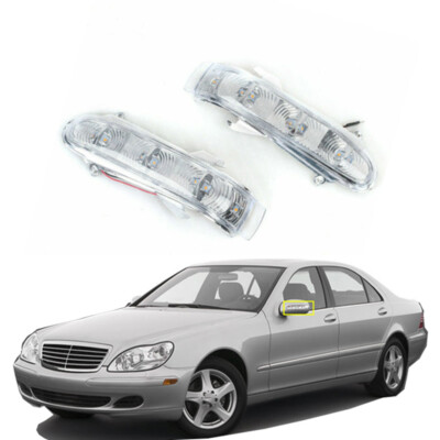 Side Mirror Turn Signal Light clear Len Pair For Mercedes Benz W220 ...