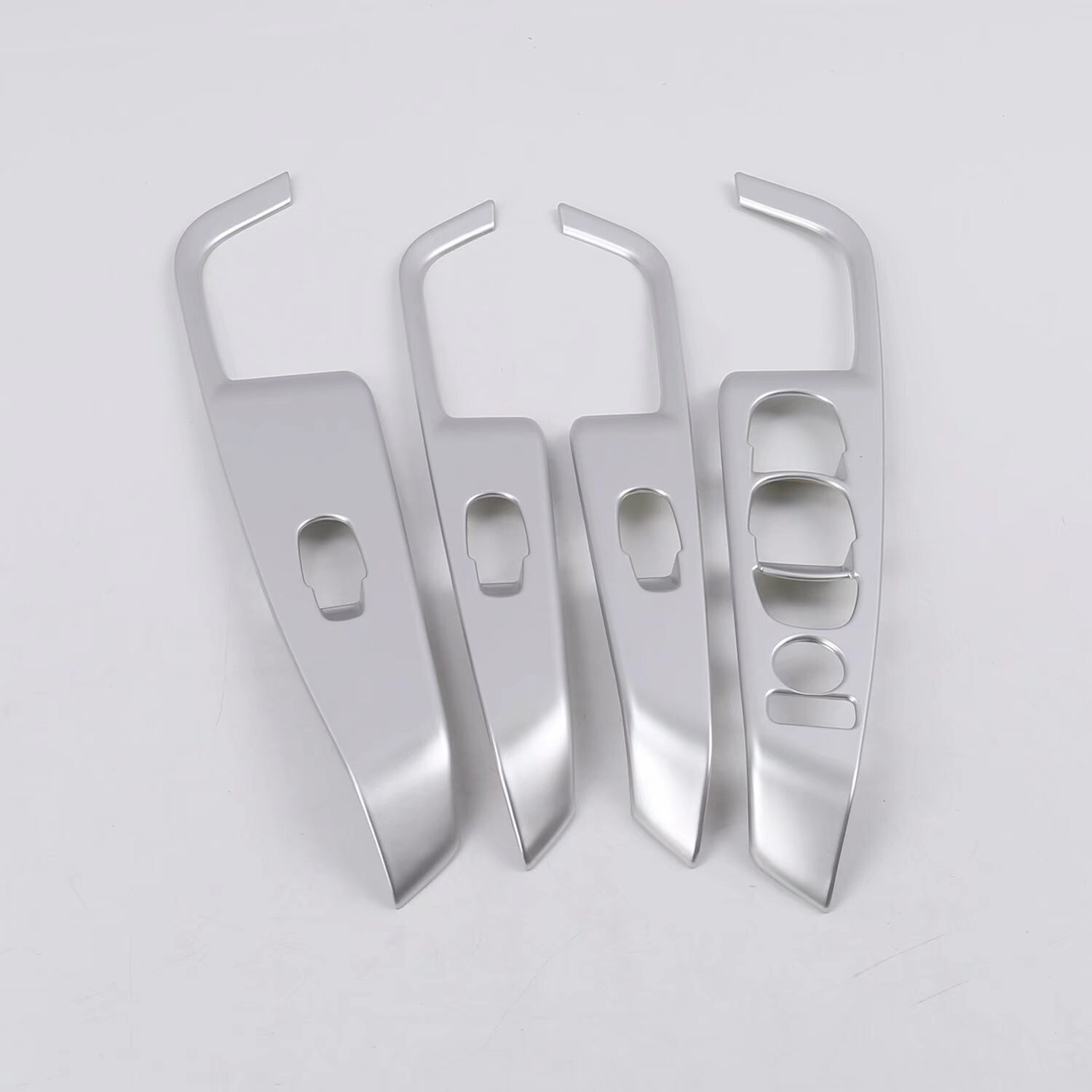 Matte Silver Armrest Window Lift Panel Lid Cover Trim For 2016-2020 ...