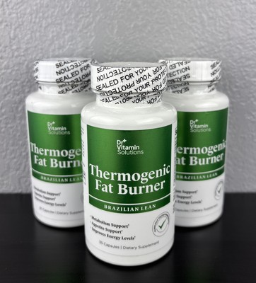 Lot Of 3 DR VITAMIN SOLUTIONS Thermogenic Fat Burner Brazilian Lean 30 ...