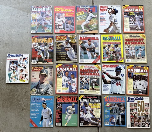 Lot of 21 Vintage MLB Baseball Related Magazines from 1990’s | eBay