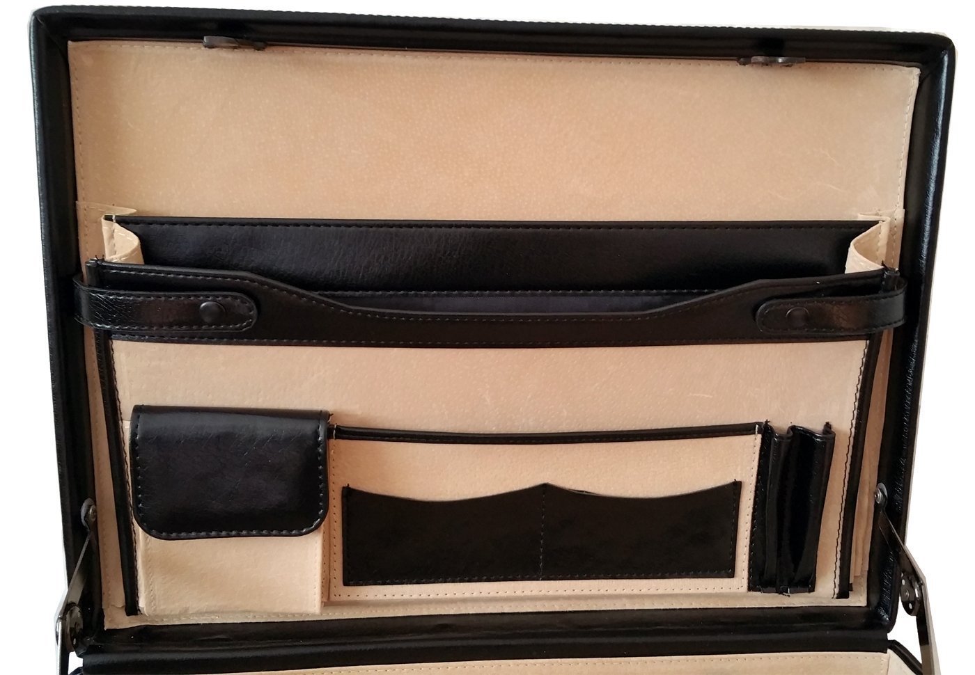 Briefcases Slimline Slim Thin Briefcase Bonded Leather Attache Multi ...