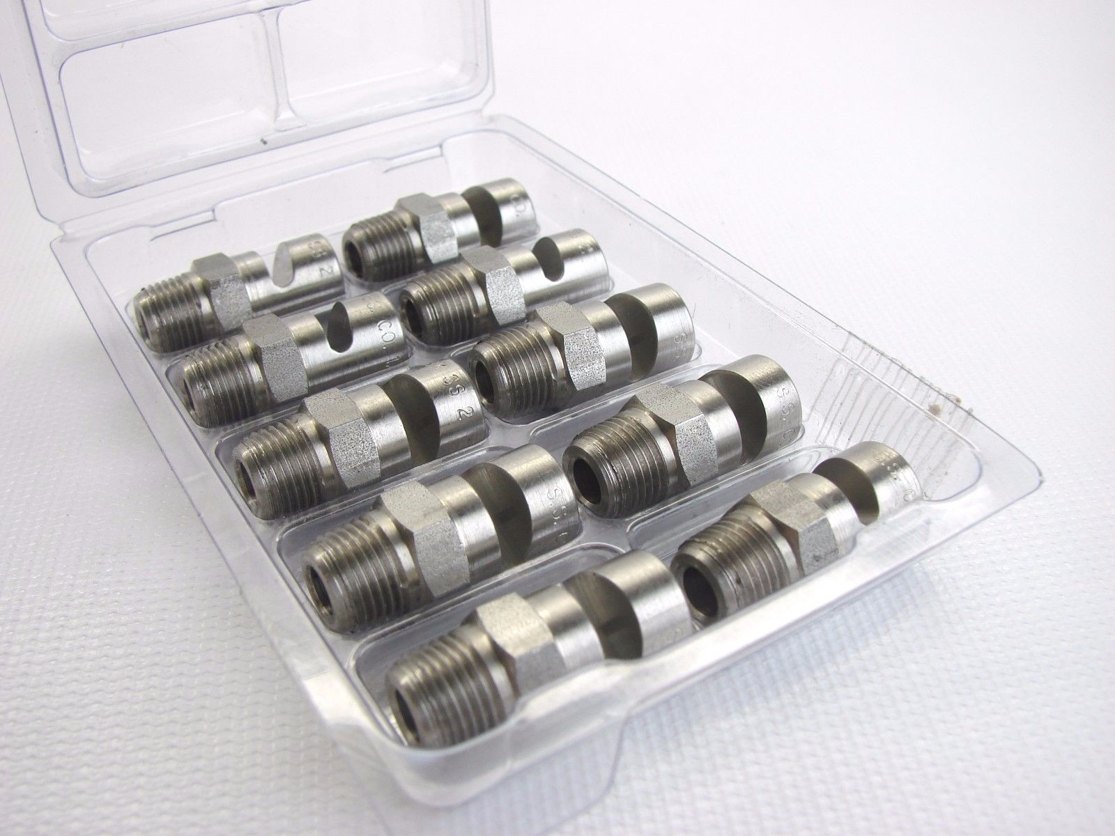 NEW S.S. Co. 1/8K SS2 Spray Nozzle BSPT Stainless Steel Flat Spray ...