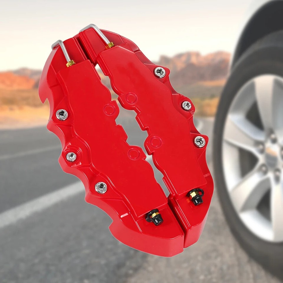 Car Universal Disc Brake Caliper Cover Brembo Red Accessories Exterior ...